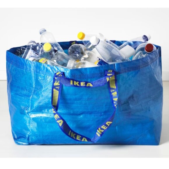 IKEA | Bags | Ikea Frakta Blue Carrier Reusable Tote Shoulder Bag ...